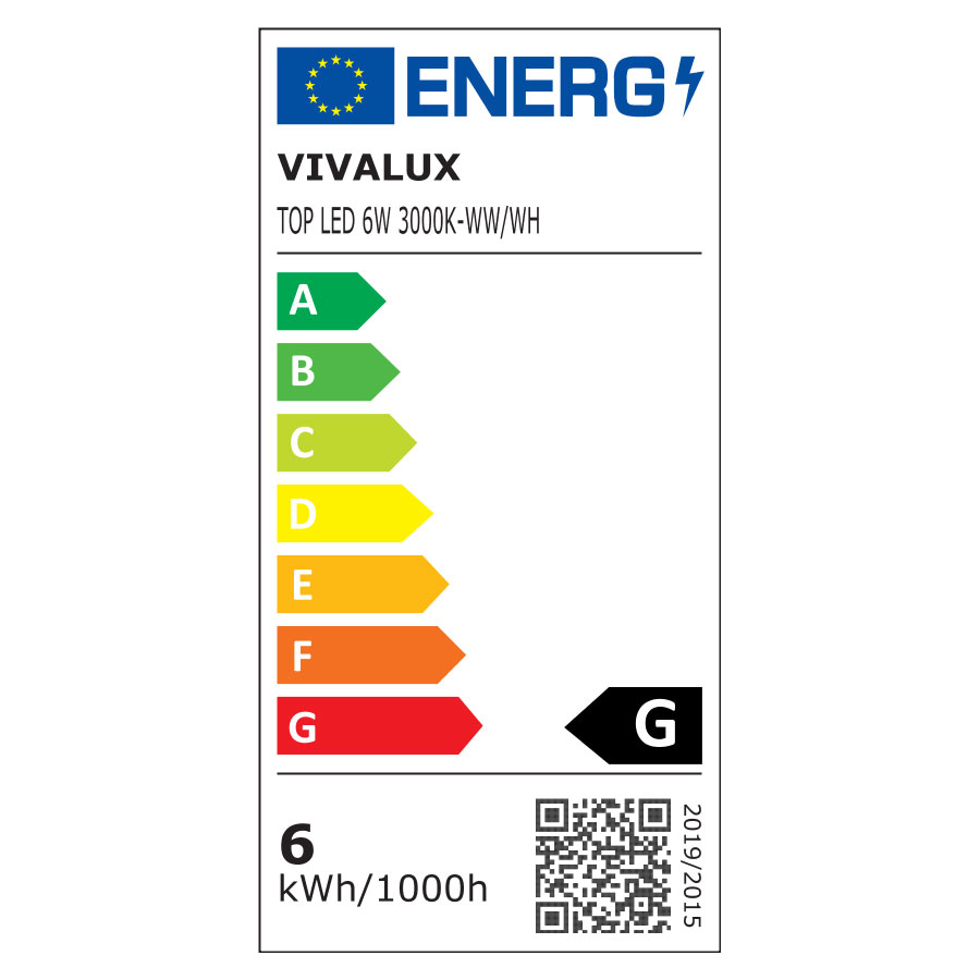 Вивалукс TOP LED 6W 3000K-WW/WH | Цена | Онлайн на toplivo.bg